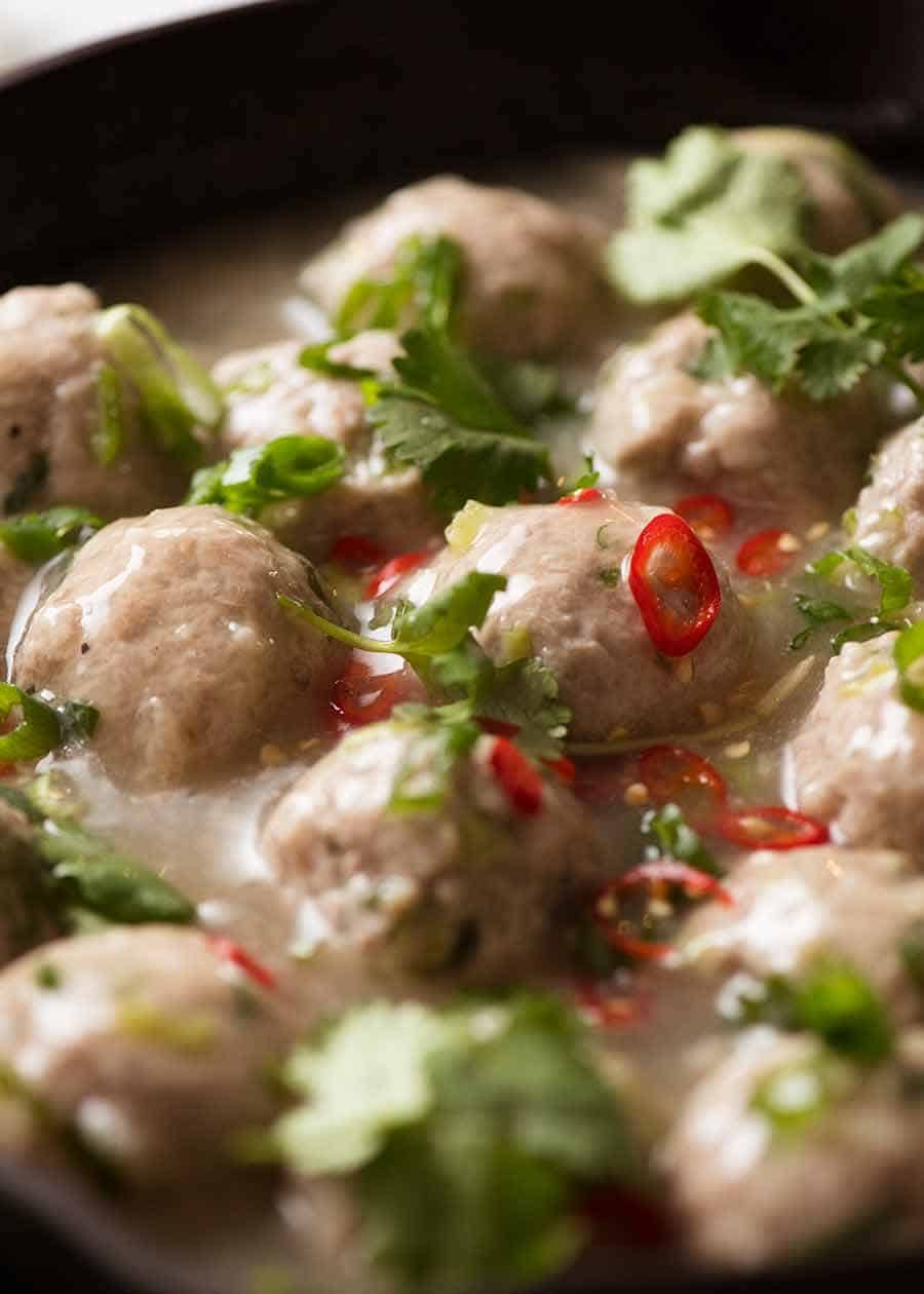 Pork Meatballs for Banh Mi | RecipeTin Eats