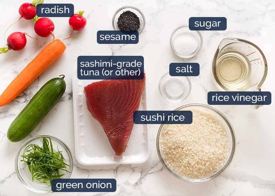 Tuna Poke Bowl | RecipeTin Eats