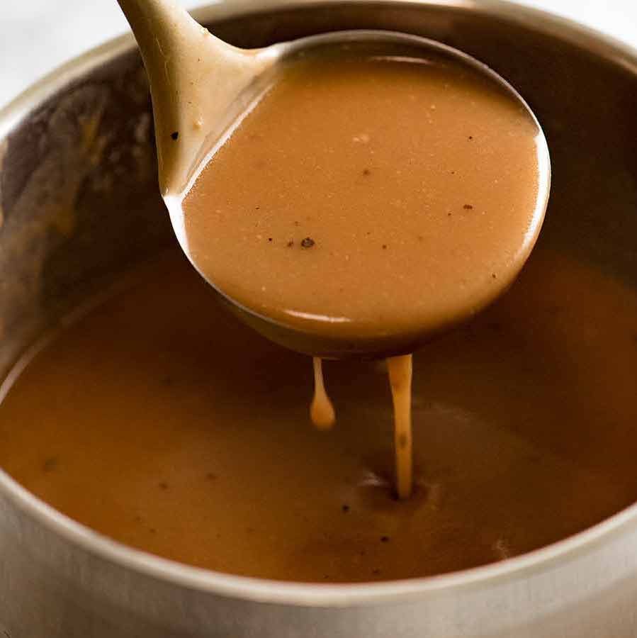 Gravy recipe - easy, from scratch, no drippings | RecipeTin Eats