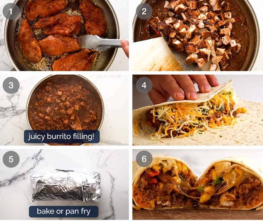 Chicken Burrito | RecipeTin Eats