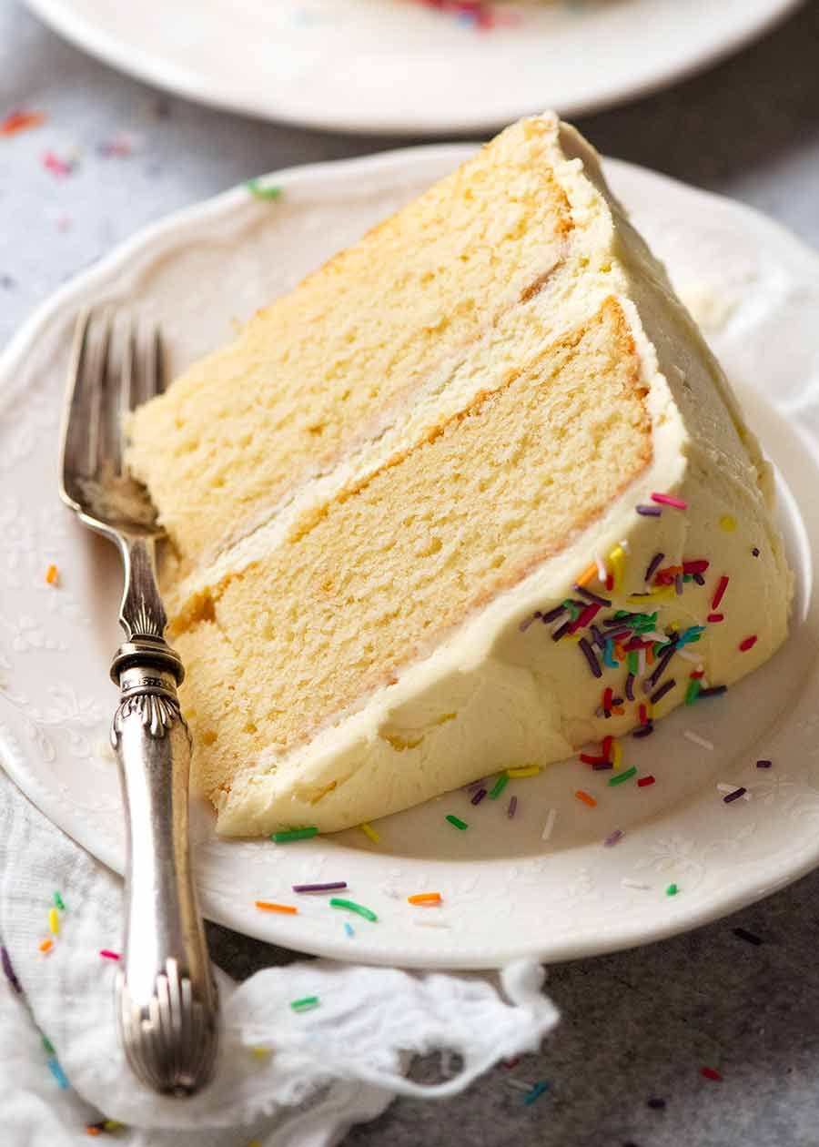 My very best Vanilla Cake - stays moist 4 days! | RecipeTin Eats