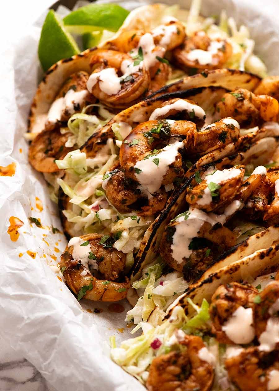 Prawn Tacos (Shrimp) | RecipeTin Eats
