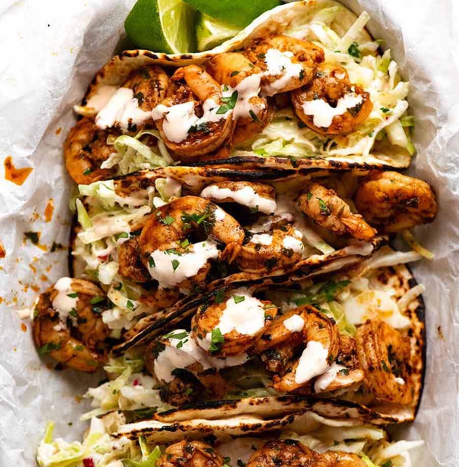 Prawn Tacos (Shrimp) | RecipeTin Eats