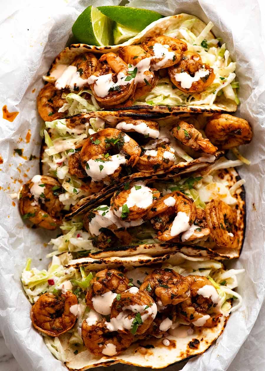 Prawn Tacos (Shrimp) | RecipeTin Eats