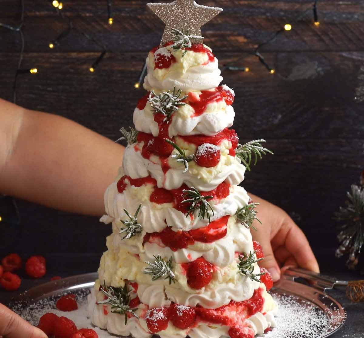 Pavlova Christmas Tree | RecipeTin Eats