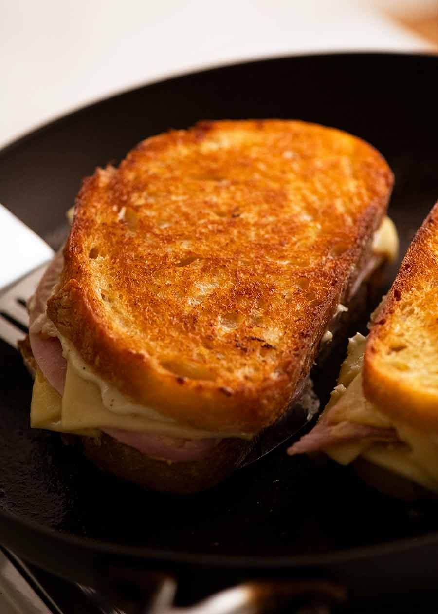 Croque Monsieur - the ultimate ham & cheese sandwich! | RecipeTin Eats