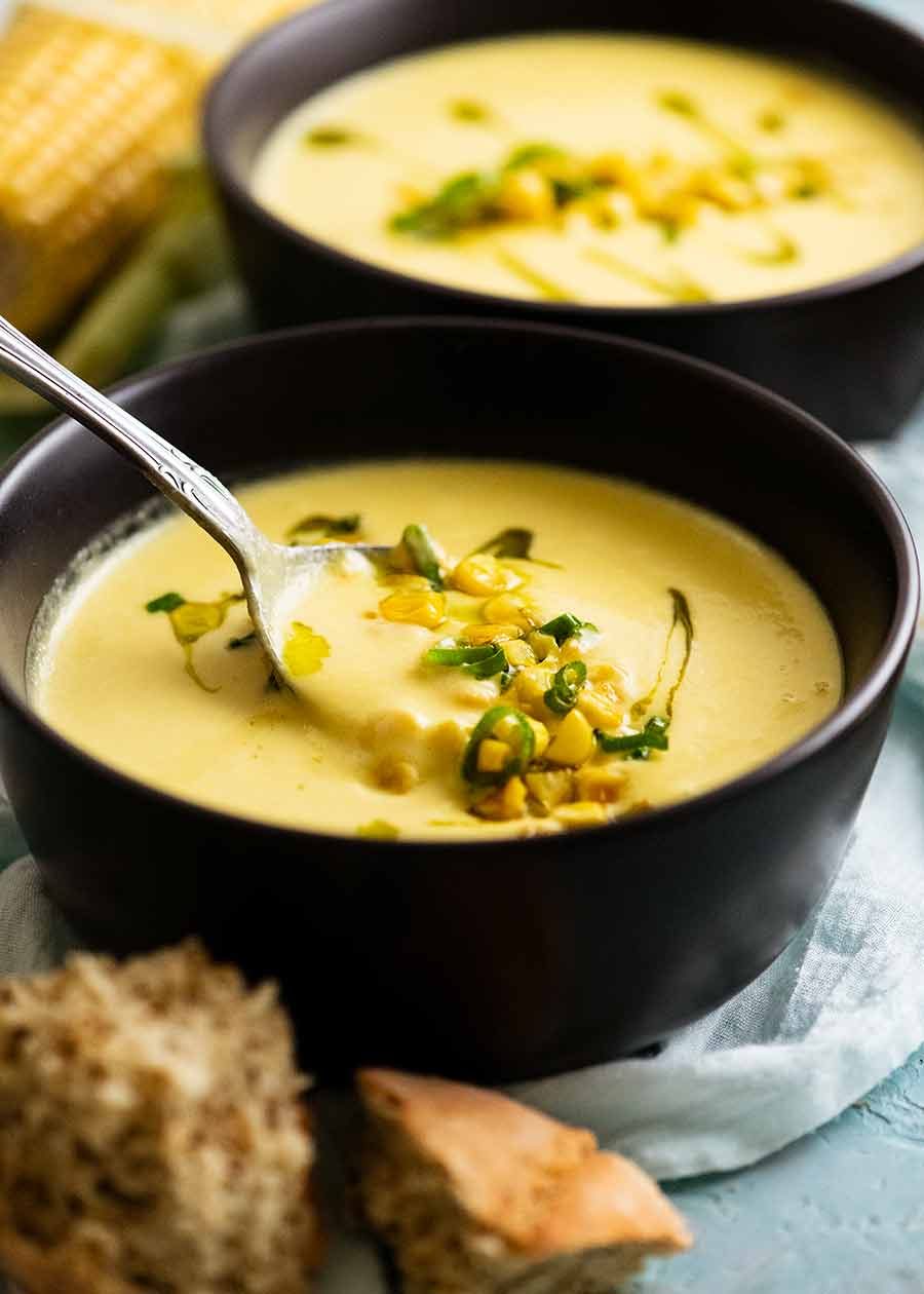 Cold Corn Soup for summer! | RecipeTin Eats