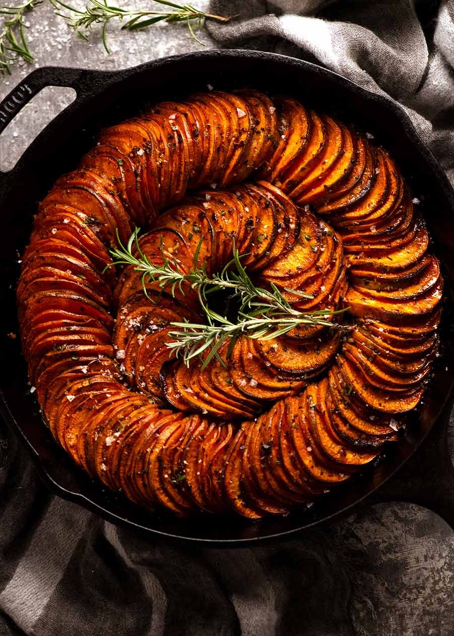 Spiral Sweet Potato Bake | RecipeTin Eats