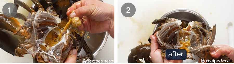 How to clean and cut a whole crab | RecipeTin Eats