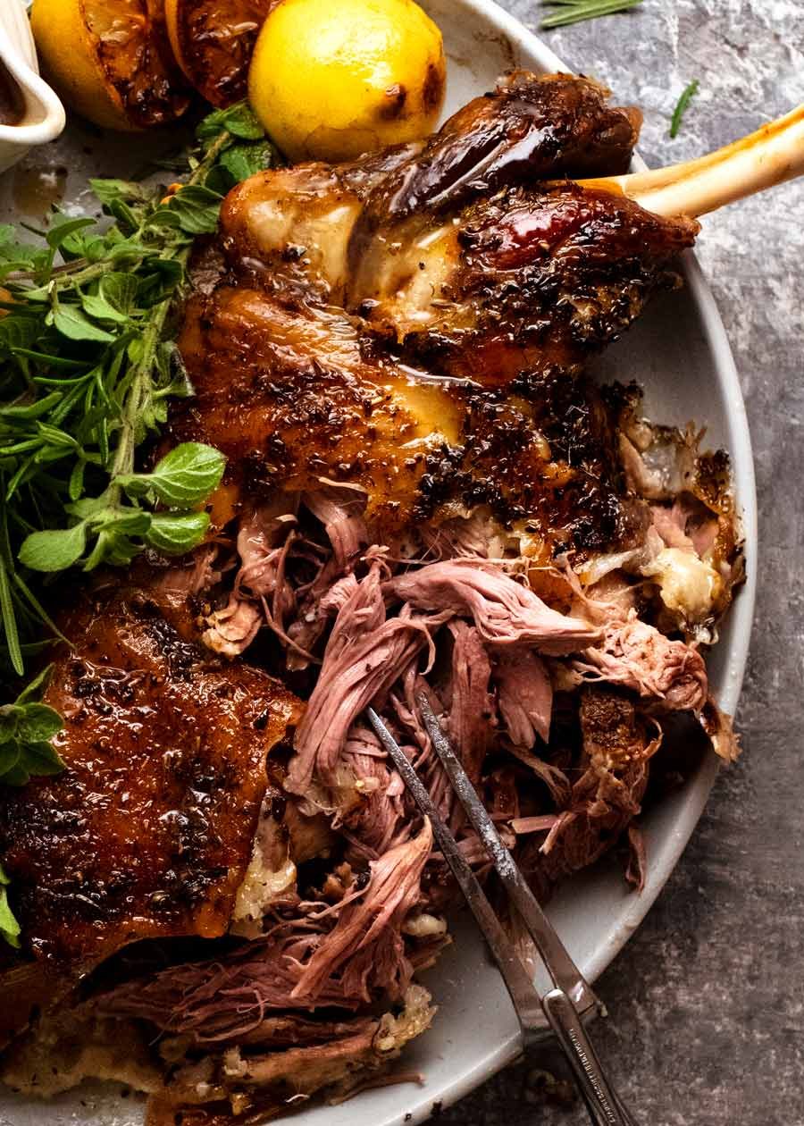 Slow Cooked Lamb Shanks in Red Wine Sauce | RecipeTin Eats