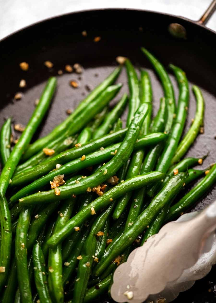 Sautéed Green Beans with Garlic | RecipeTin Eats
