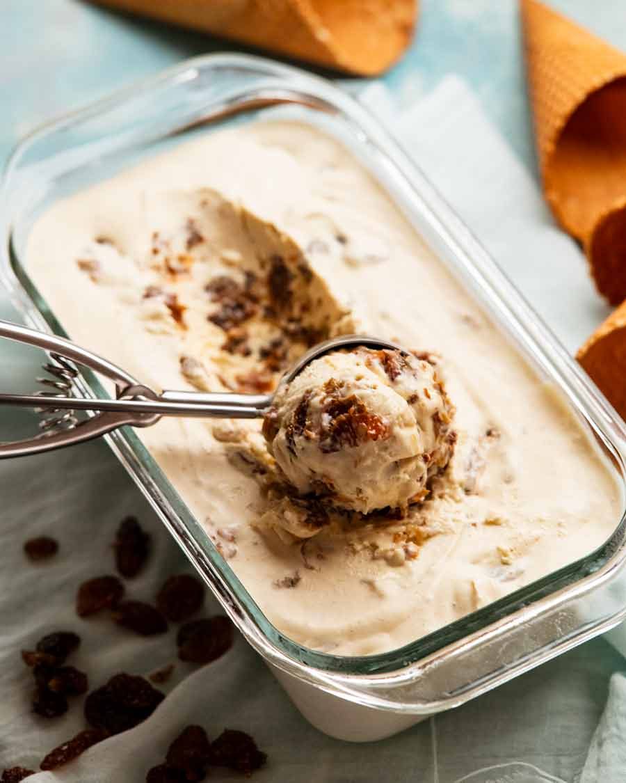 Rum raisin ice cream (easy!) | RecipeTin Eats