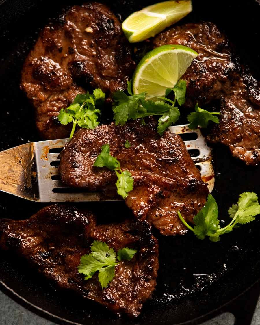 Vietnamese lemongrass pork steaks | RecipeTin Eats
