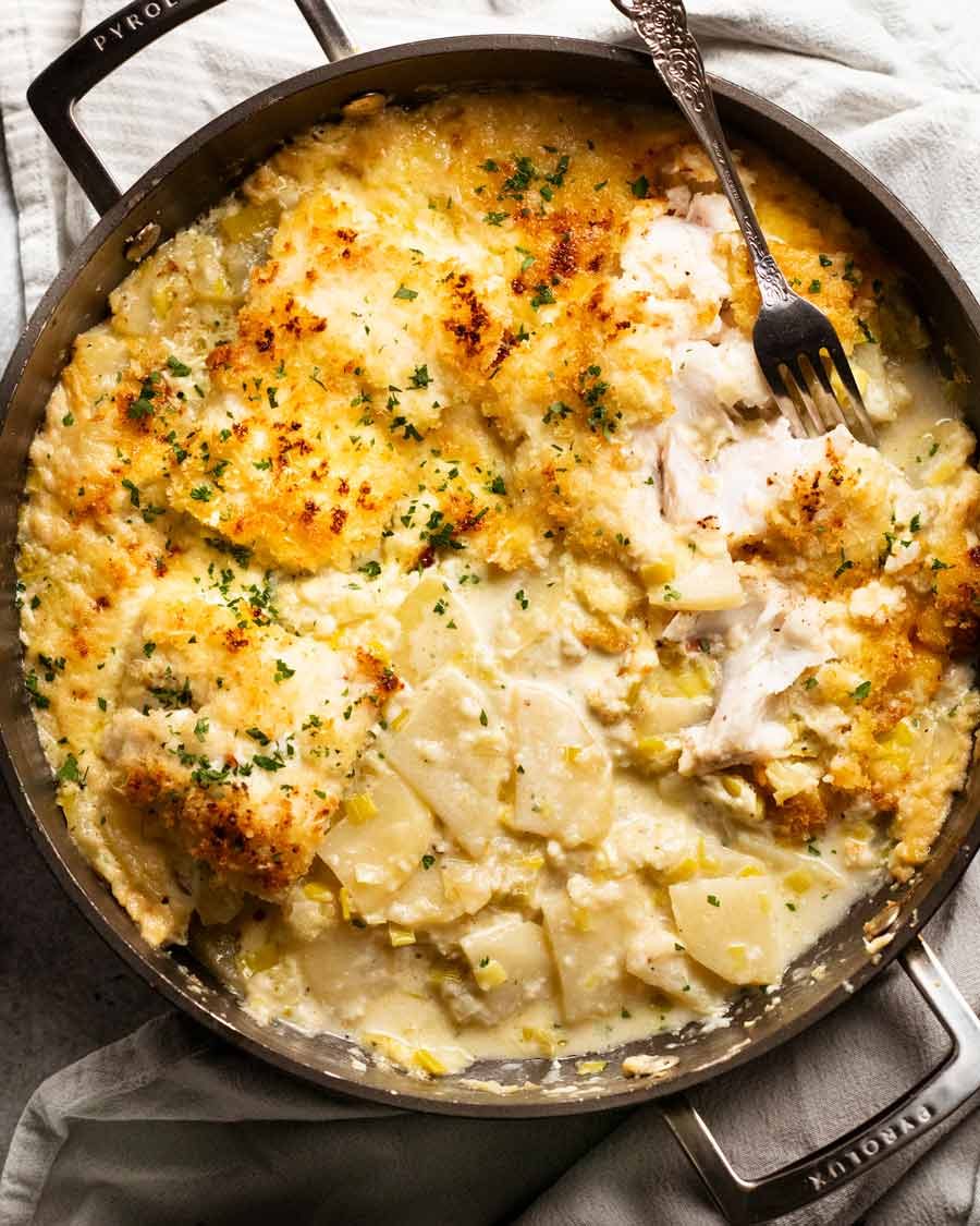 Creamy Baked Fish On Potato Gratin RecipeTin Eats Creamy Baked Fish On Potato Gratin RecipeTin Eats