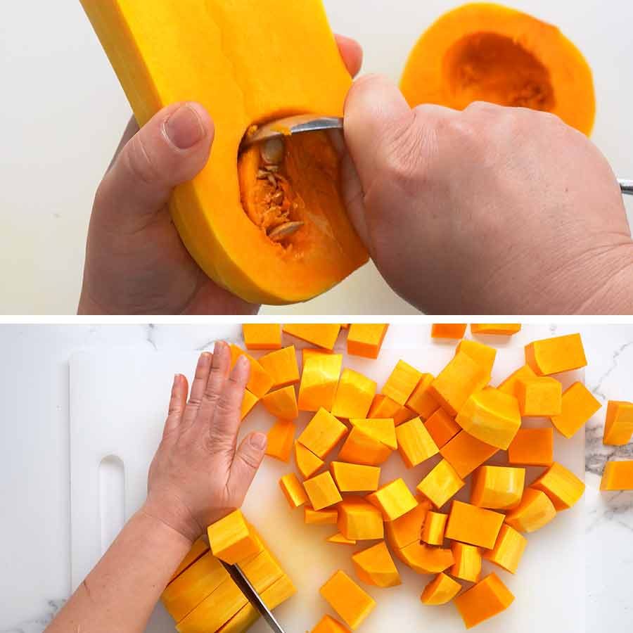 How I cut butternut pumpkin (squash) | RecipeTin Eats