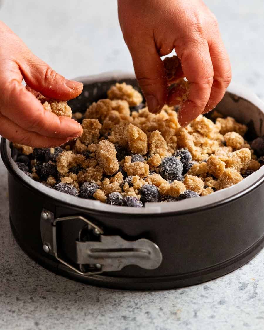 Bursting Blueberry Crumb Cake | RecipeTin Eats