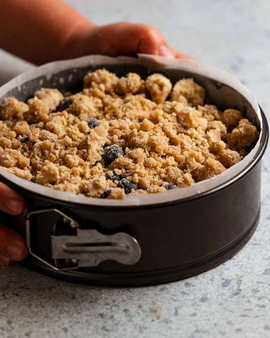 Bursting Blueberry Crumb Cake | RecipeTin Eats