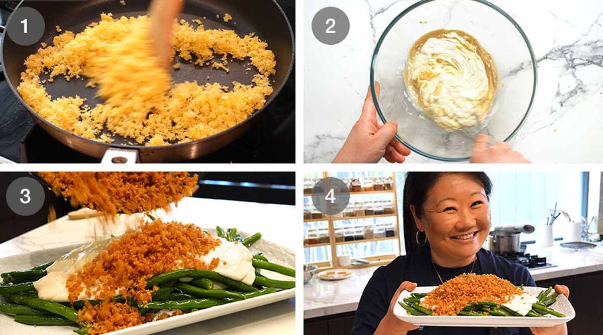 Green Beans with a Mountain of Panko | RecipeTin Eats